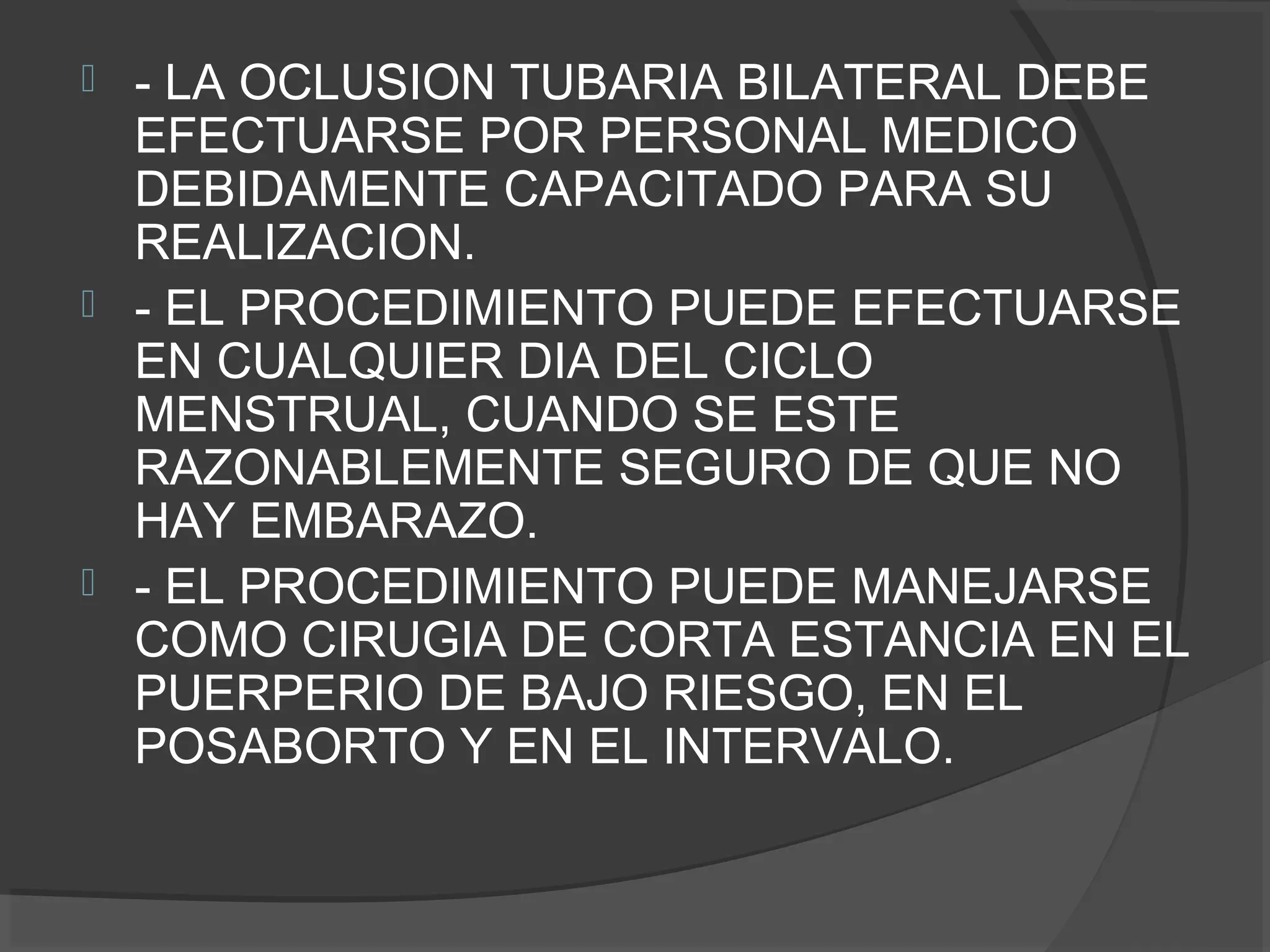 Metodo anticonceptivo otb