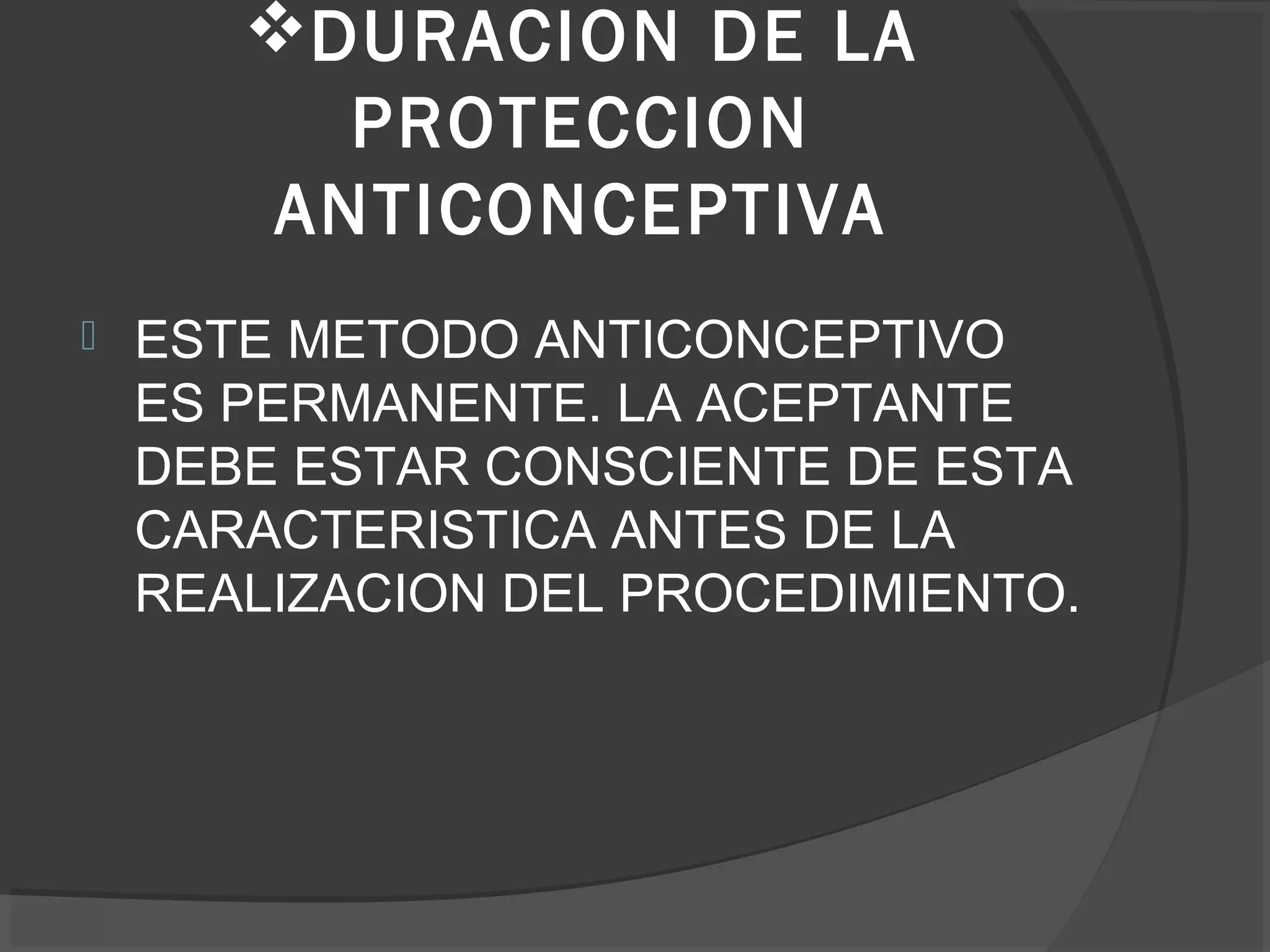 Metodo anticonceptivo otb