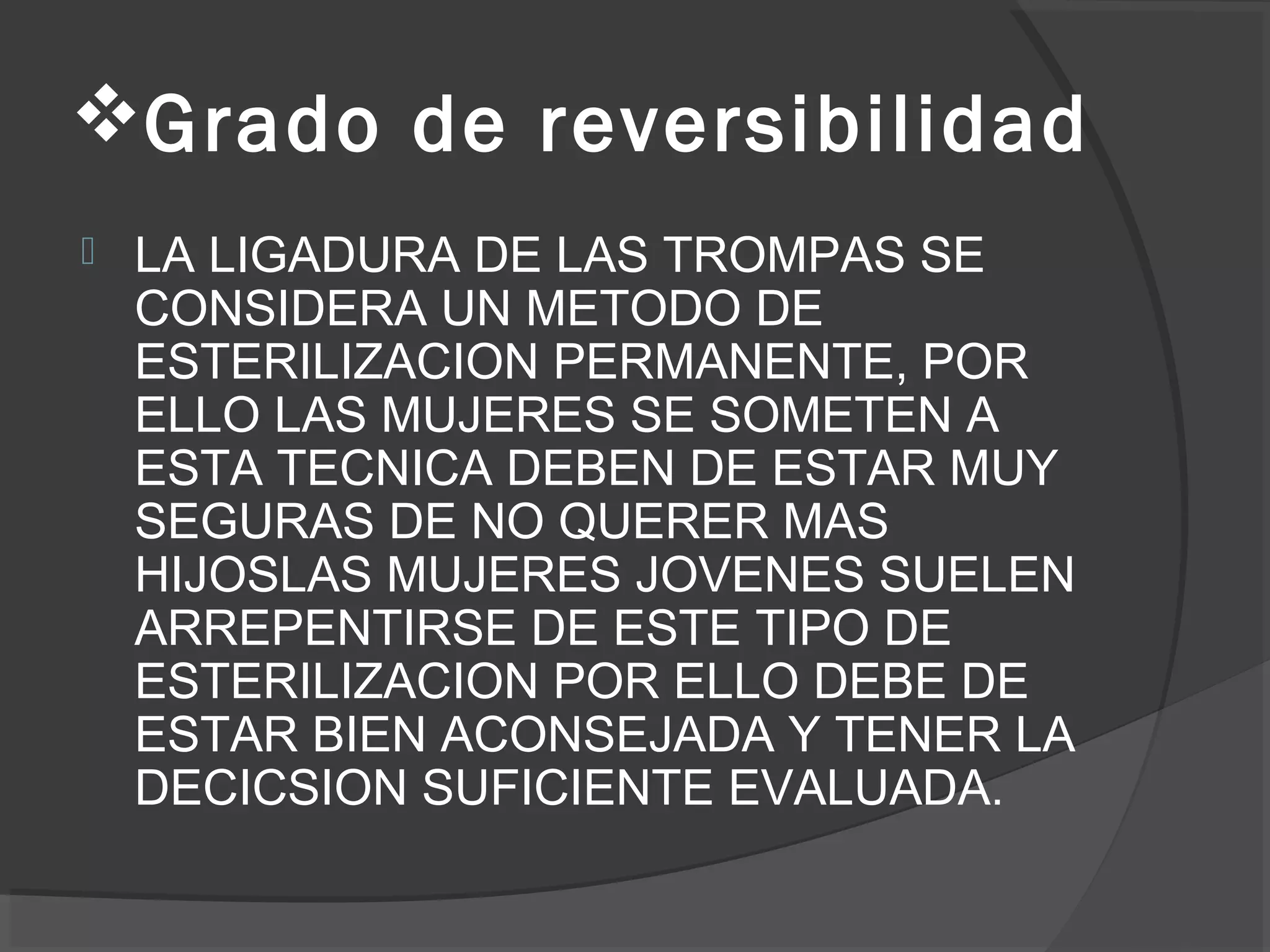 Metodo anticonceptivo otb