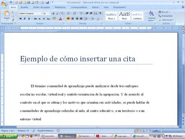 Como Hacer Citas Textuales Largas En Word - Servicio De Citas En El ...