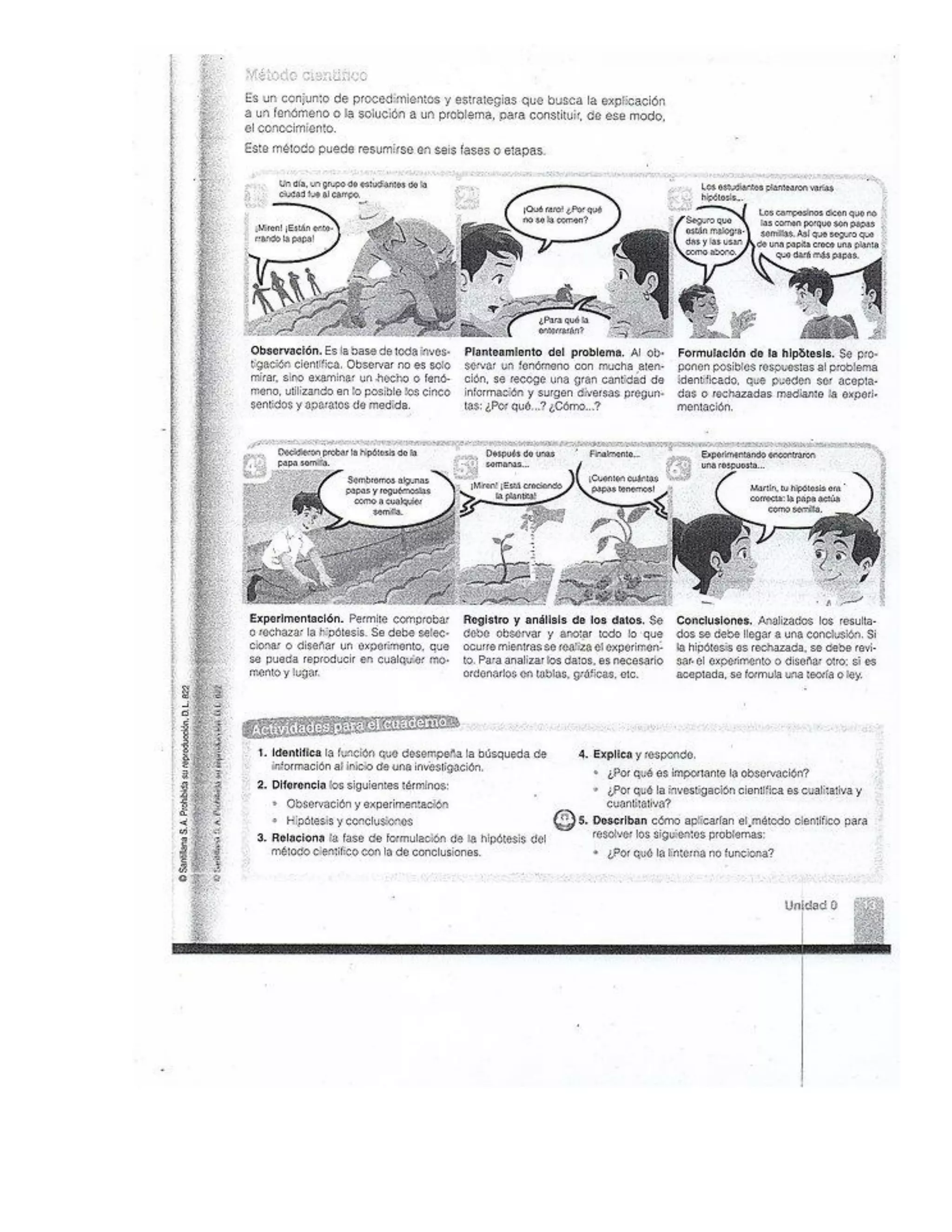 Metodo cientifico historieta | PDF