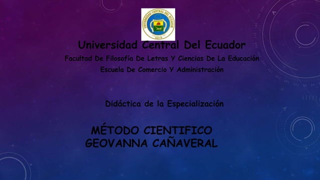 Metodo centifico | PPTX | Science