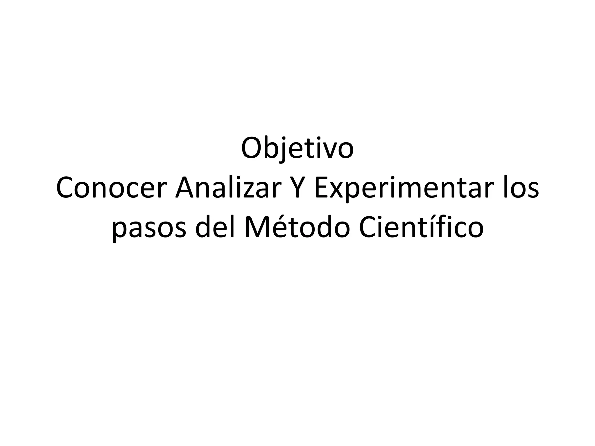 Metodo cientifico | PPT