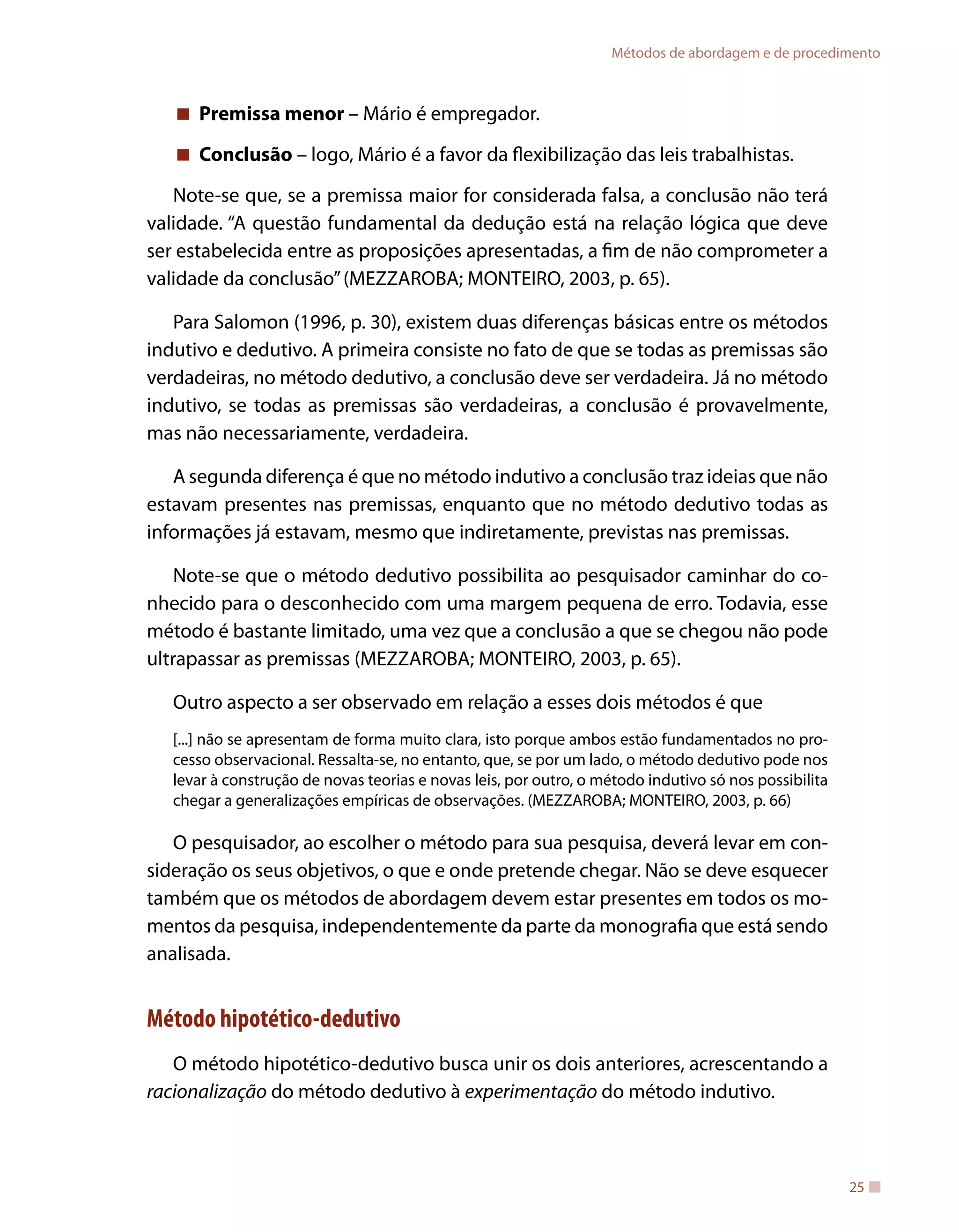 Metodo de abordagem e procedimento | PDF