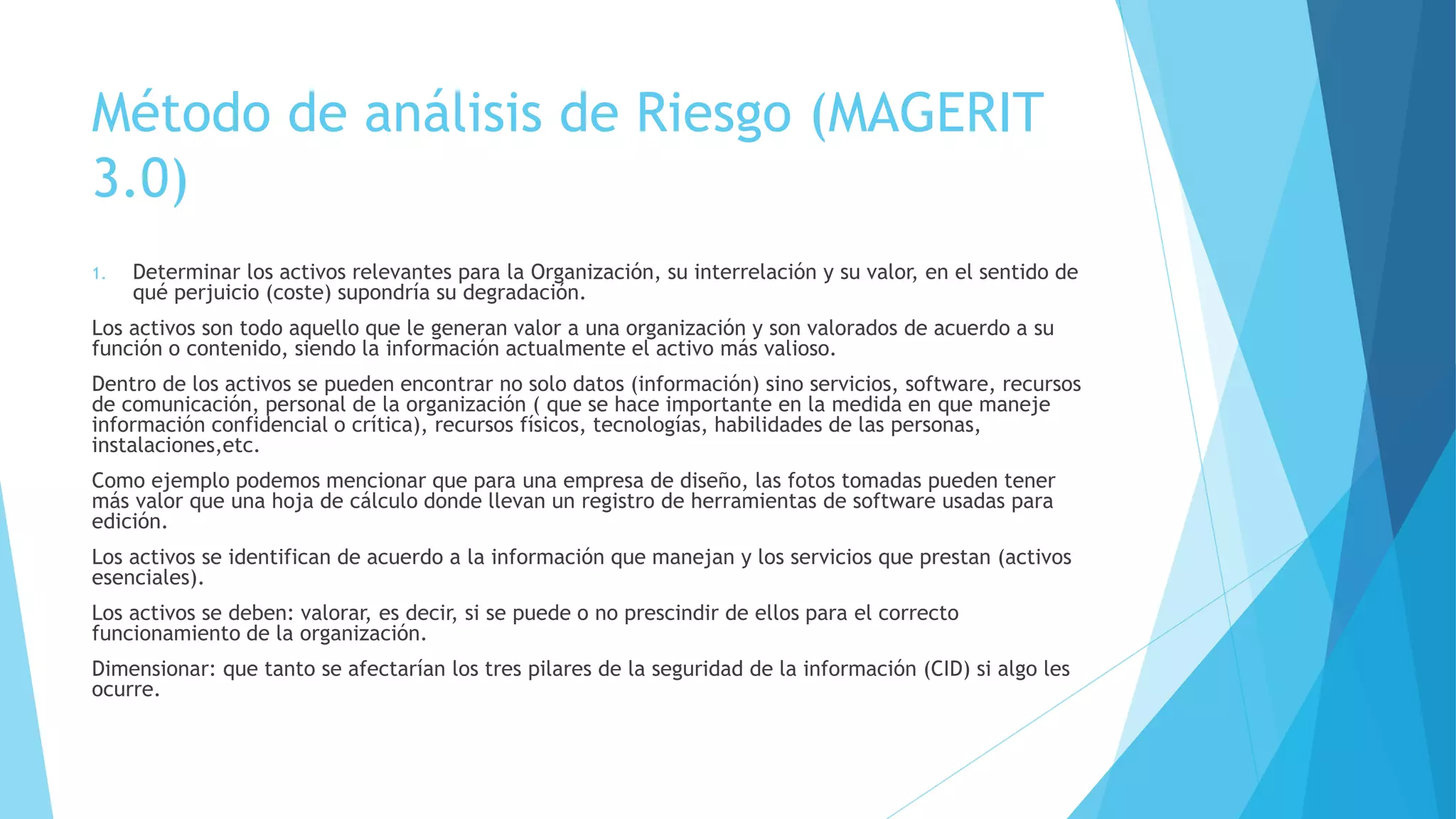Metodo de analisis de riesgos, Magerit | PPTX