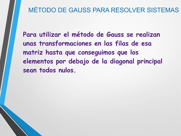 Metodo de gauss | ODP