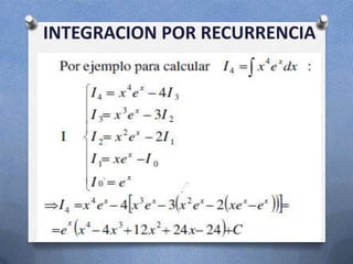 Metodo de Integracion por Recurrencia Y Ecuacion de Bernoulli | PPTX