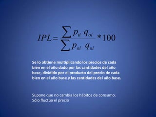Indice de laspeyres | PPTX