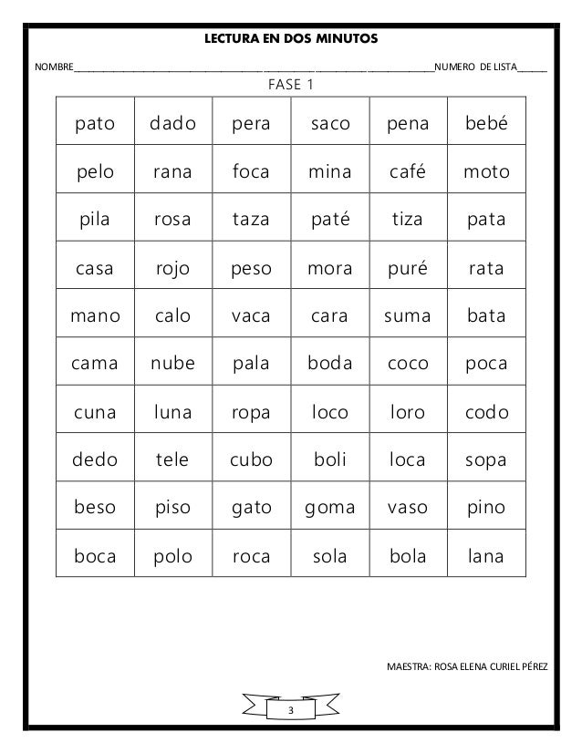 Metodo de lectura rapida
