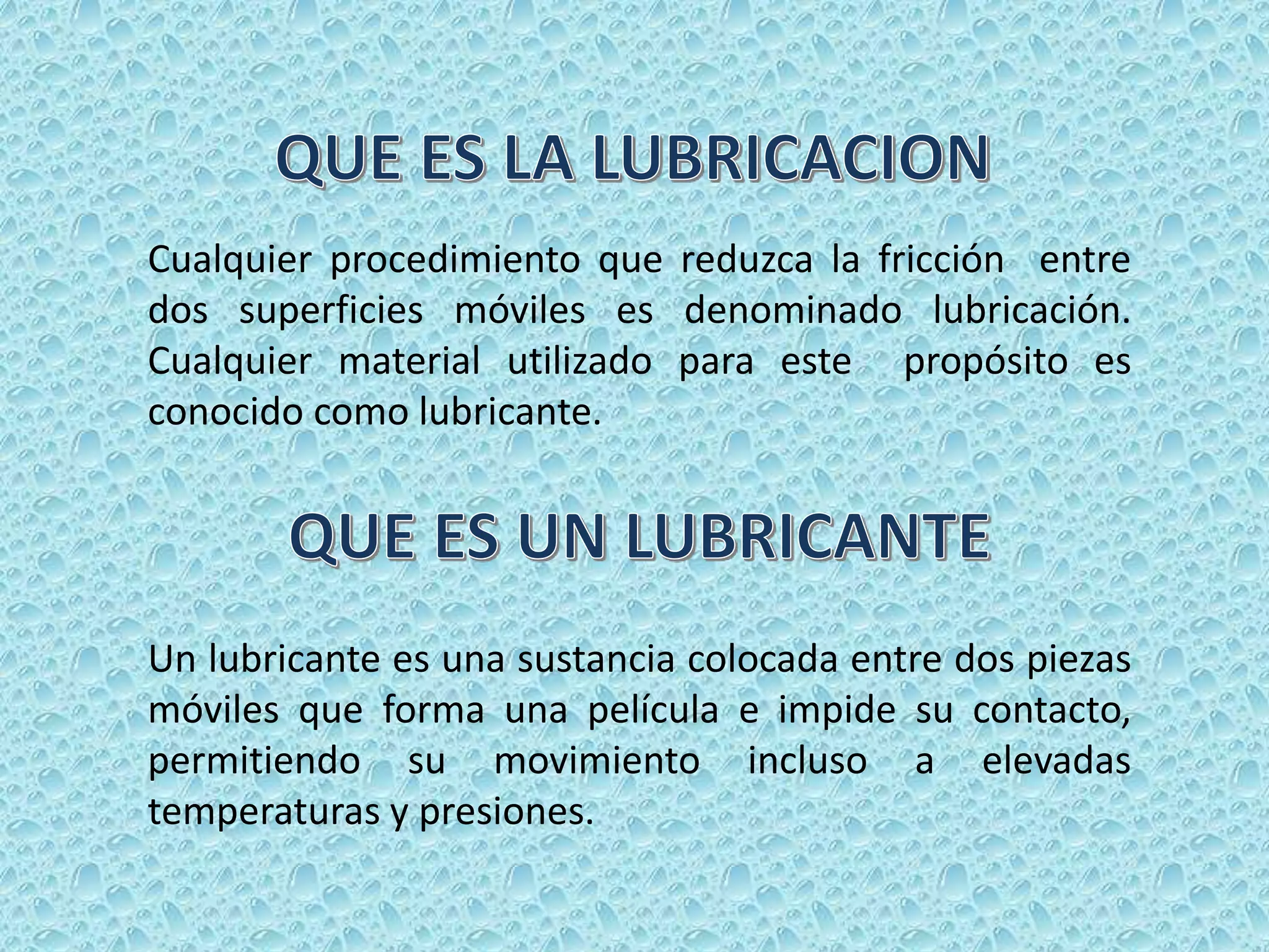 Lubricacion, Tipos y Metodos | PPT