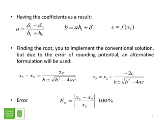 Metodo de muller | PPTX