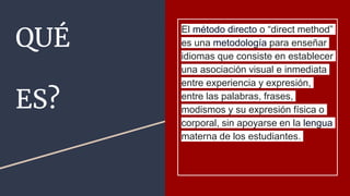 Método directo - Enseñanza para un nuevo idioma .pptx