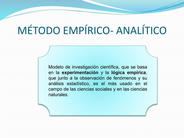Metodo empirico analitico brenda sotalin | PPT