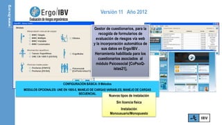 Método Ergo/IBV ( 1997-2017) | PPTX