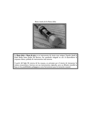 Metodo flauta dulce iniciacion | PDF