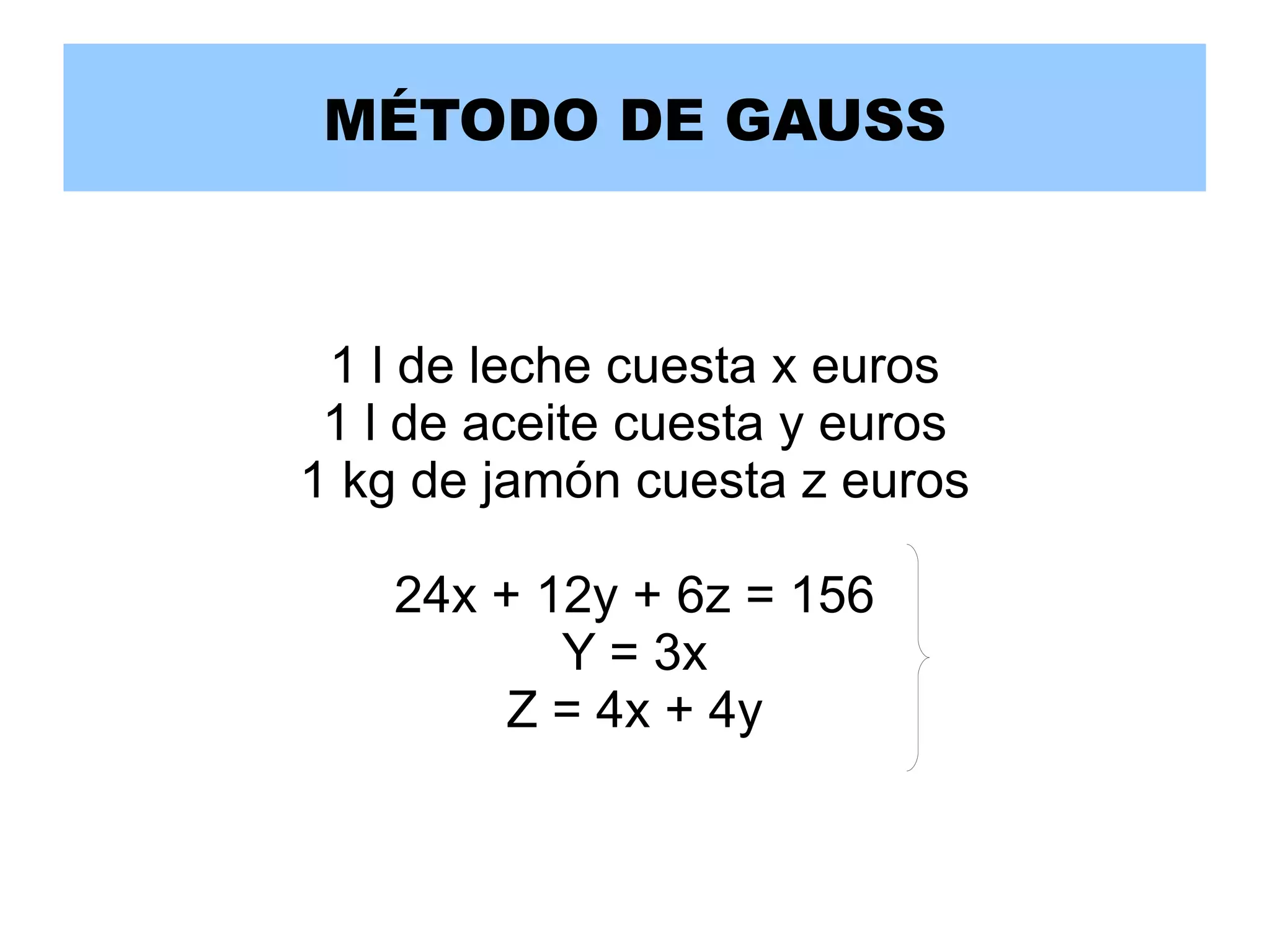 Metodo gauss | ODP | Physics | Science