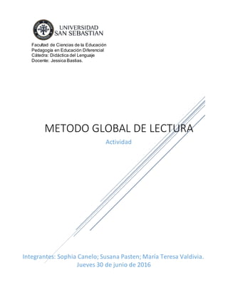 Metodo global de lectura | DOCX