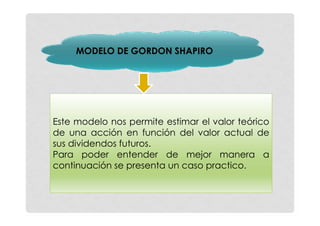 Metodo gordon shapiro | PDF