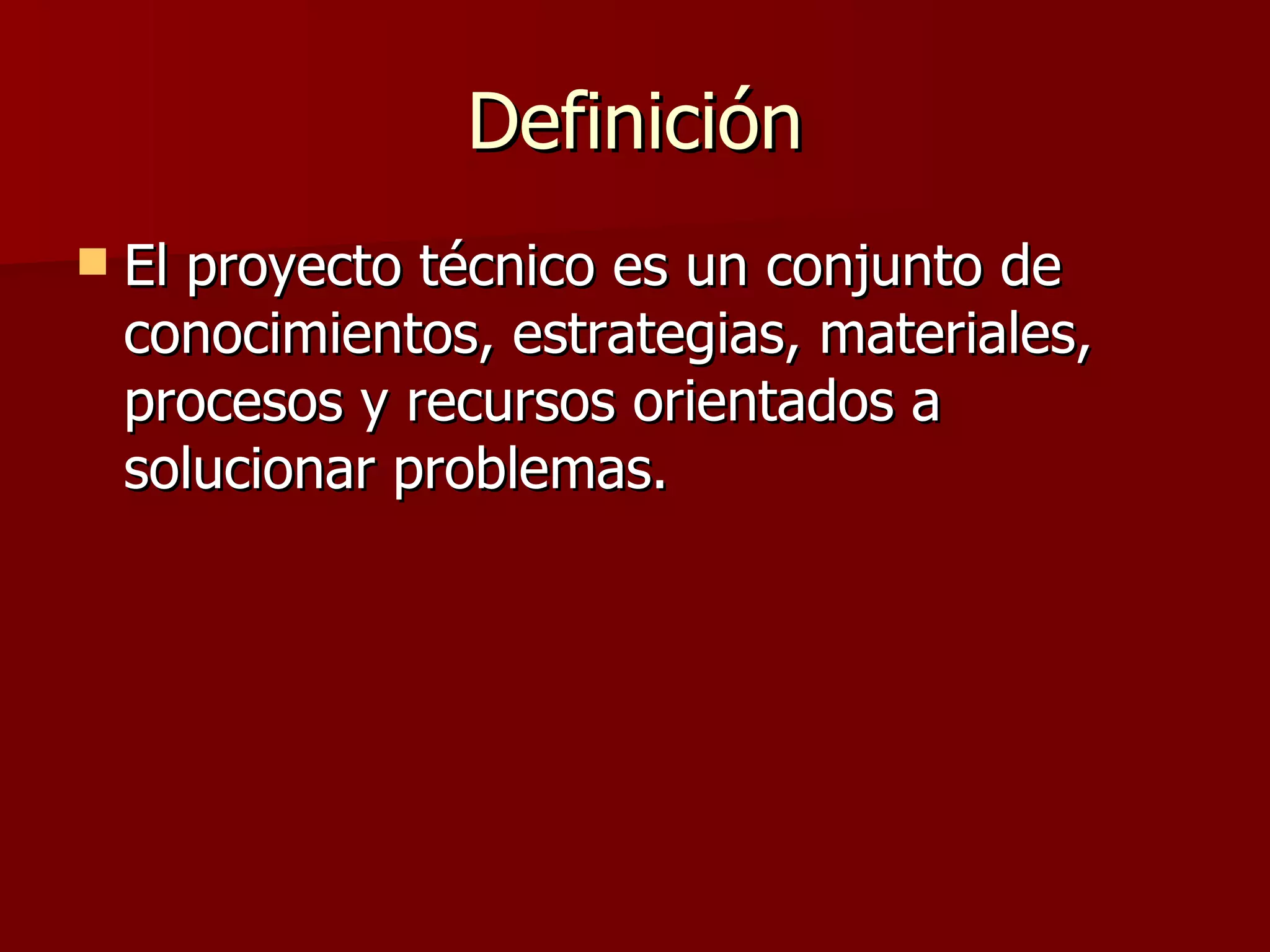 Metodología de un Proyecto Técnico | PPT