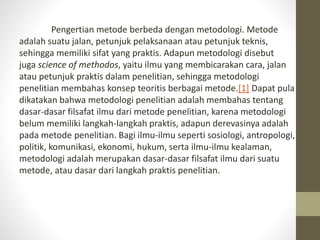 Metodologi | PPTX