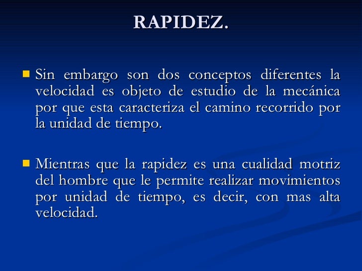 Metodologia Del Entrenamiento De La Rapidez