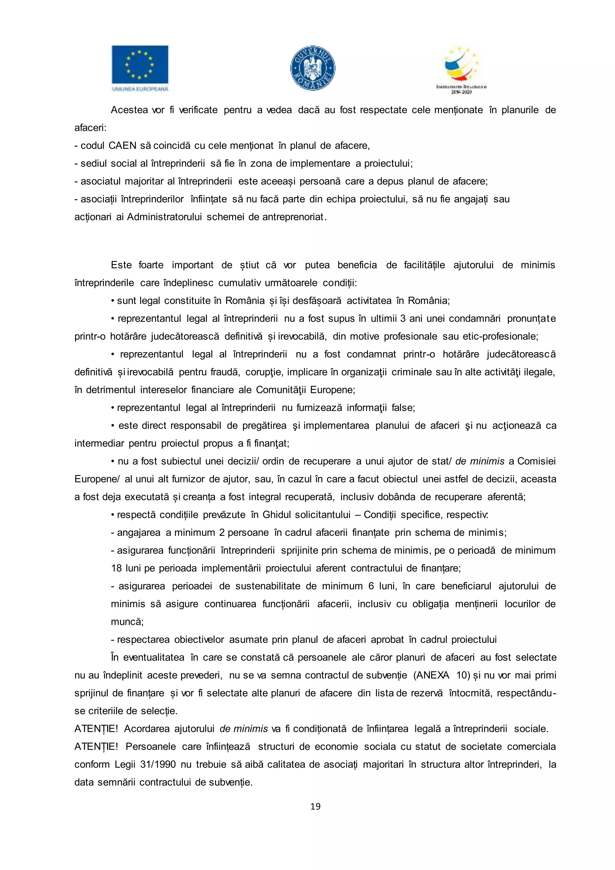 Metodologia de evaluare plan de afacere | DOCX