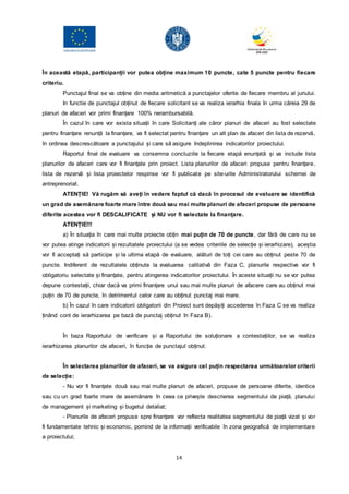 Metodologia de evaluare plan de afacere | DOCX