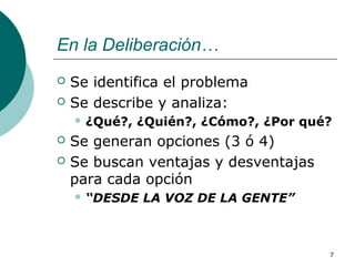 Metodologi a de la deliberacio__n | PPT