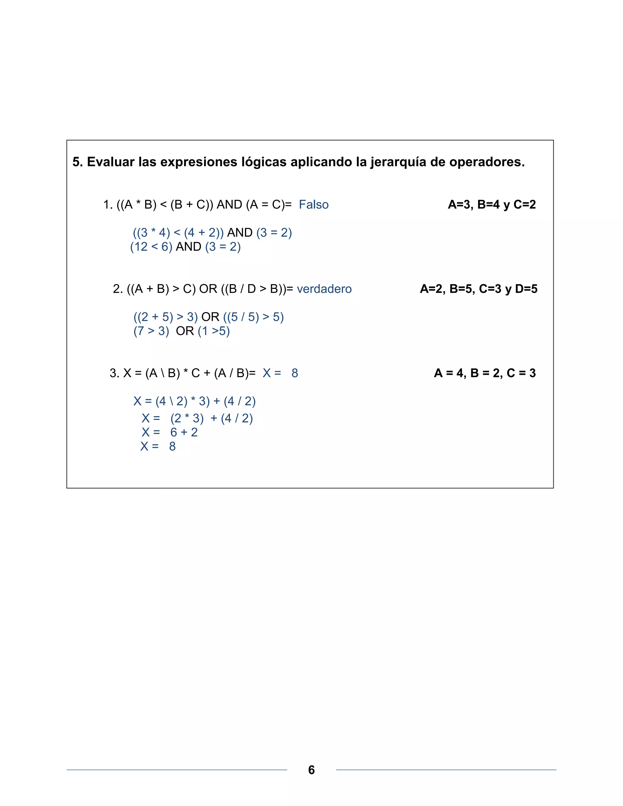 Metodologia de la programación - expresiones | PDF | Science