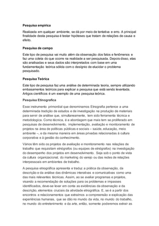 Metodologia de pesquisa qualitativa | DOCX