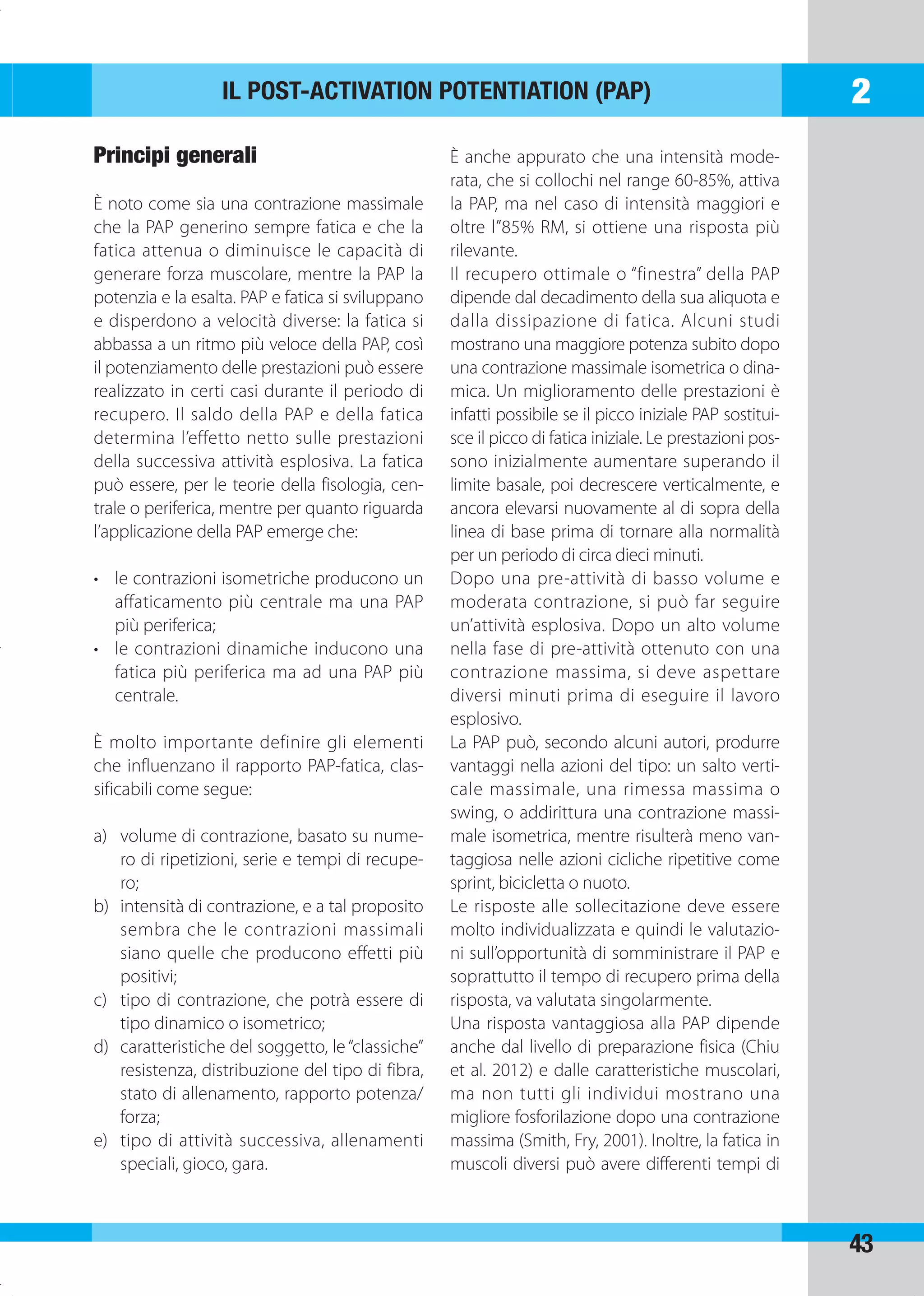 Metodologia PAP, warm up e moderni approcci di allenamento | PDF