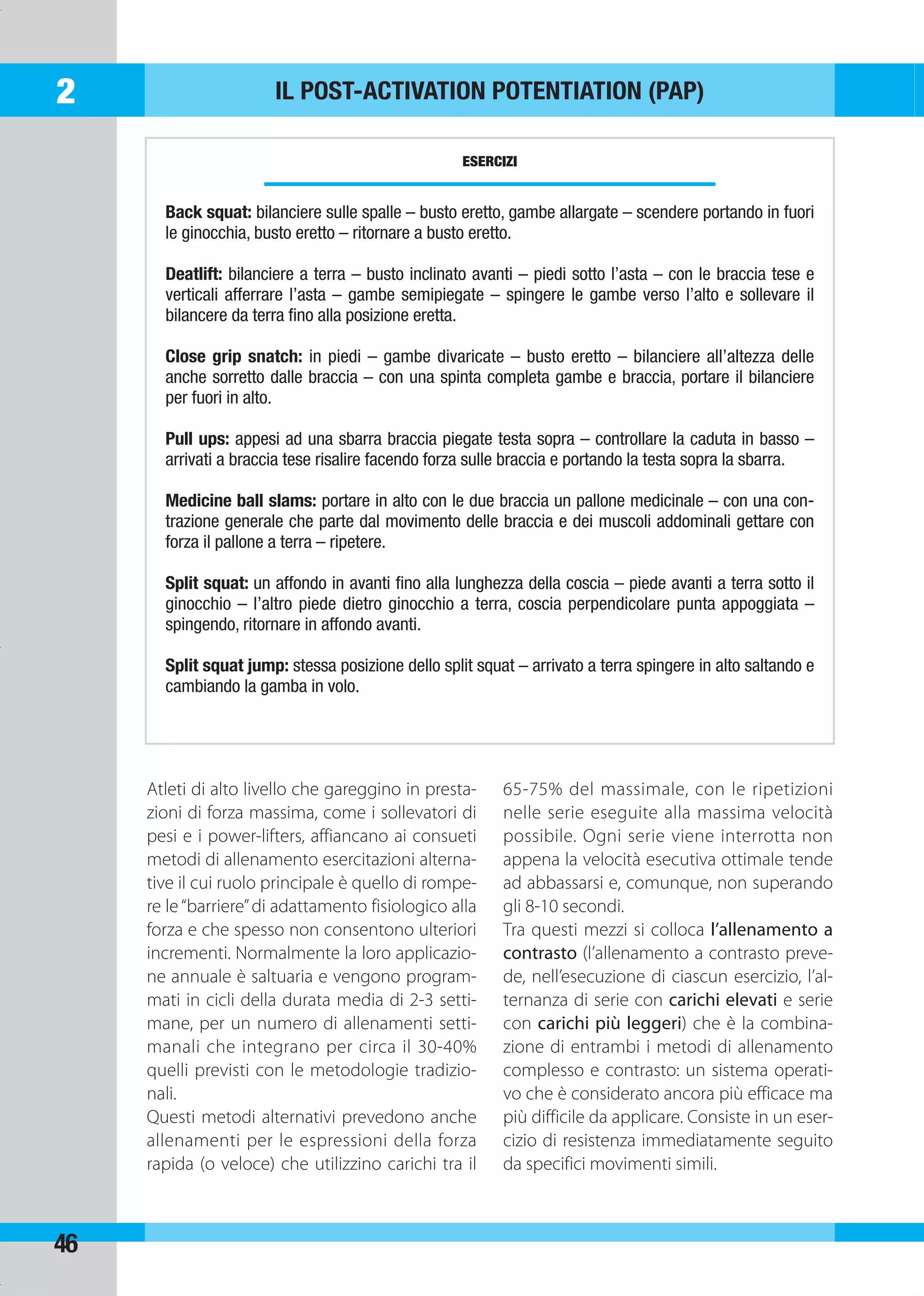 Metodologia PAP, warm up e moderni approcci di allenamento | PDF