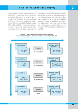 Metodologia PAP, warm up e moderni approcci di allenamento | PDF