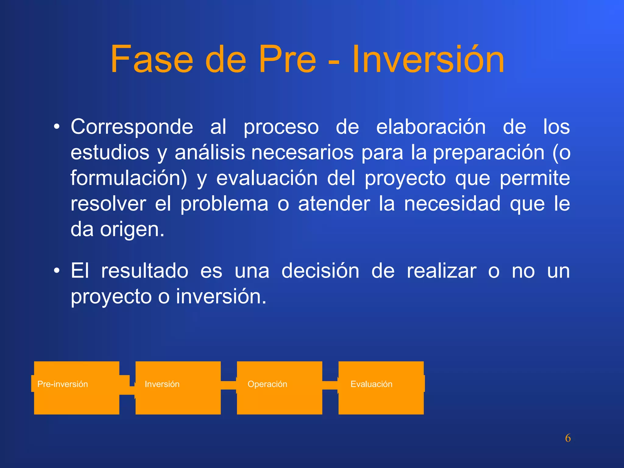 Metodologia para elaboracion de un proyecto de inversion | PPT ...