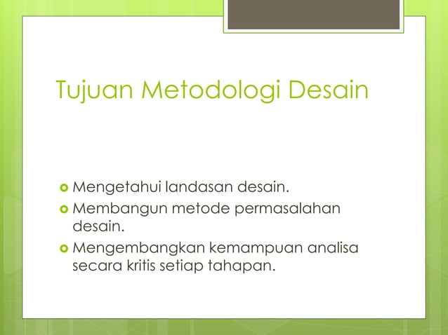 Metodologi desain | PPTX