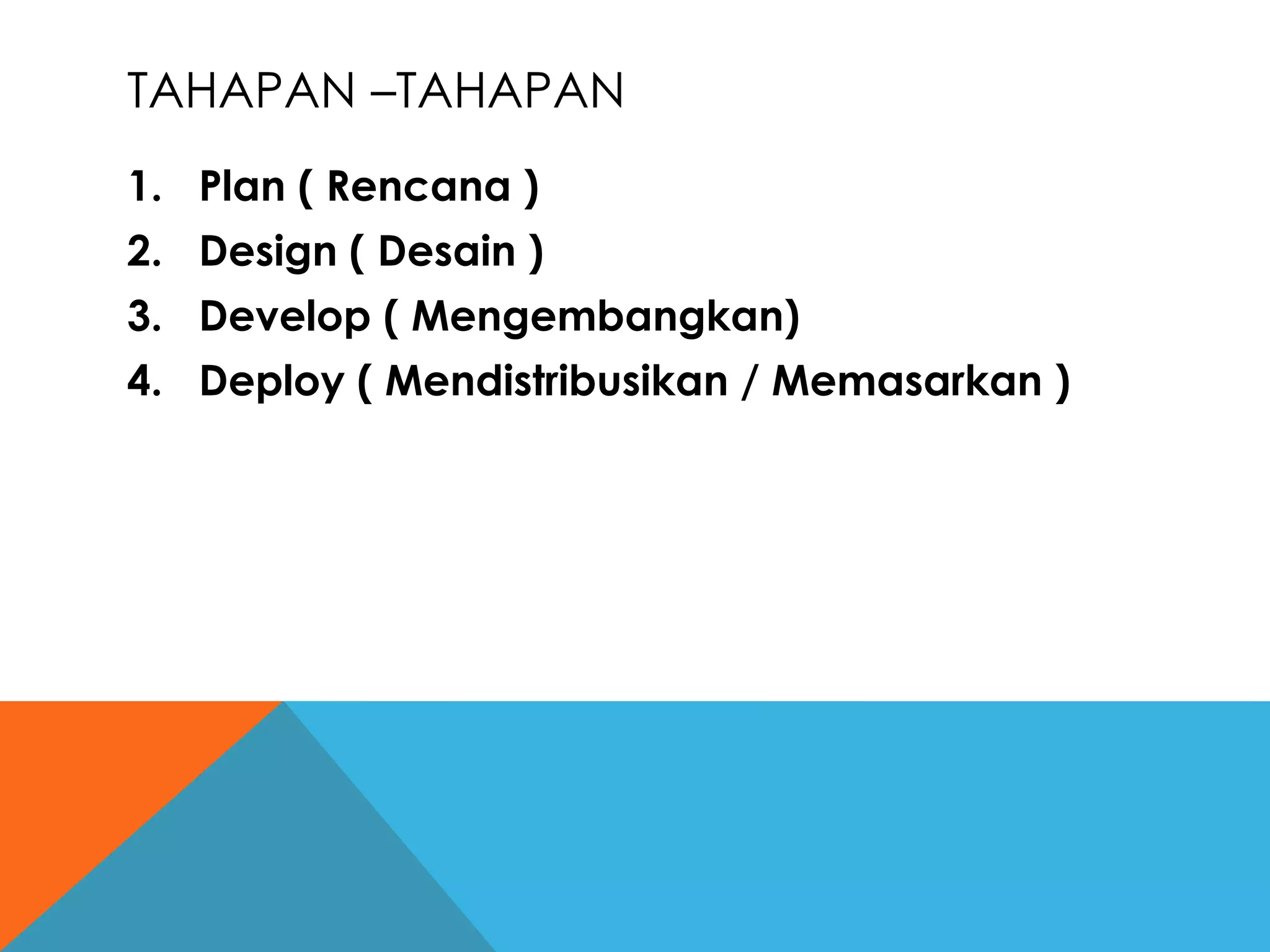 Tahapan Metodologi Desain CD Interaktif | PPTX