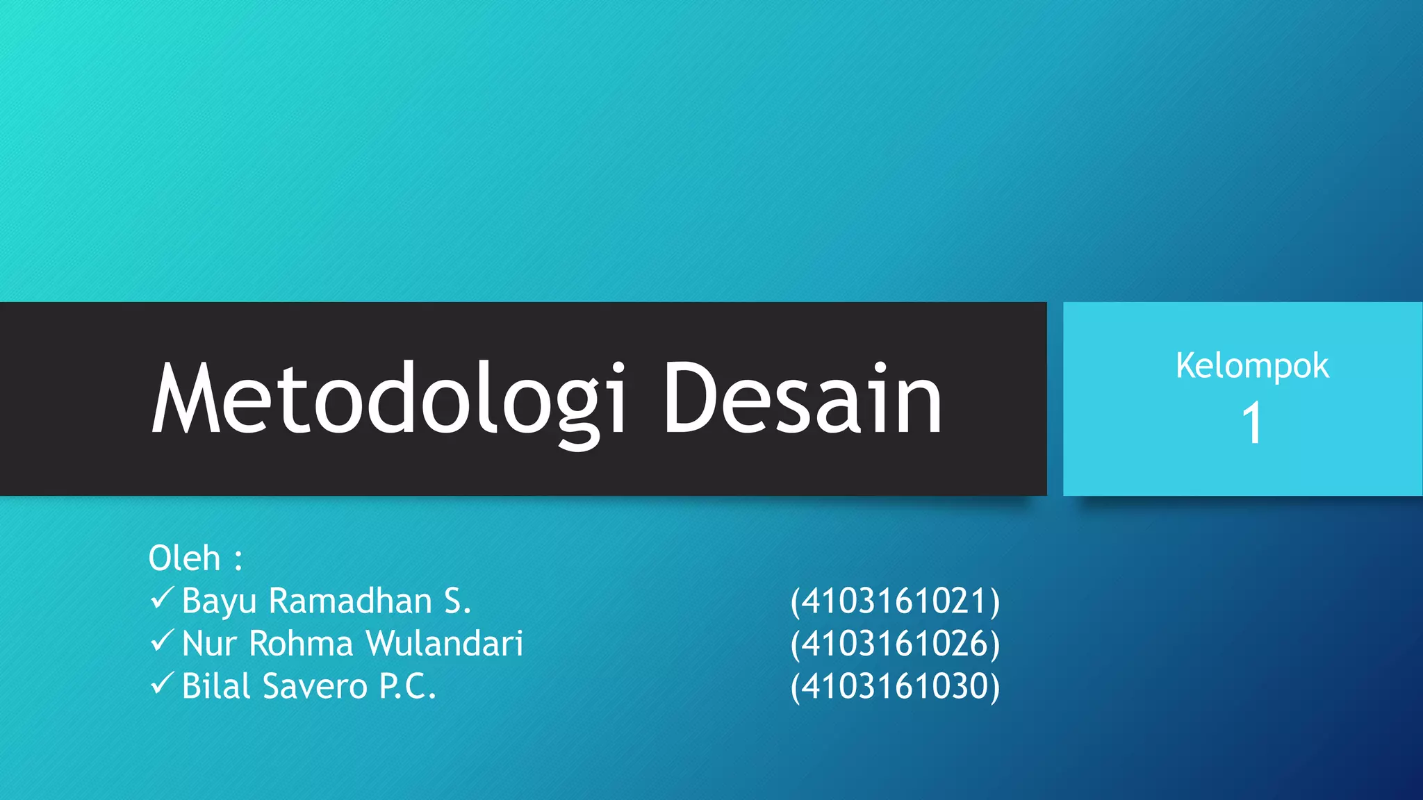 Metodologi desain | PPT