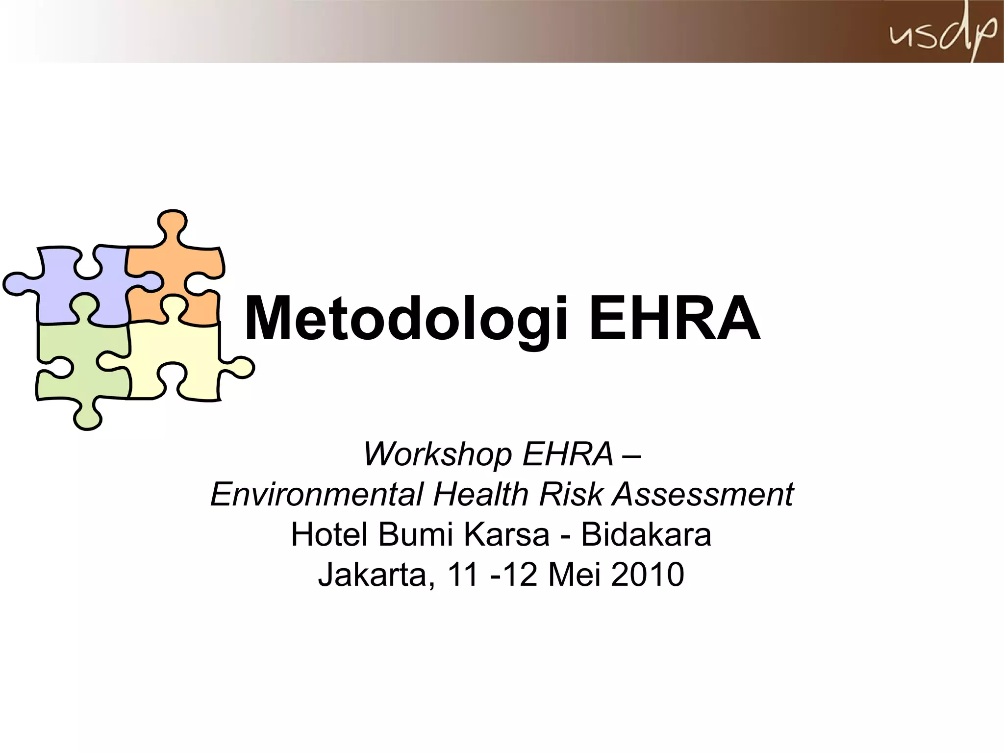 Metodologi Studi EHRA | PPT