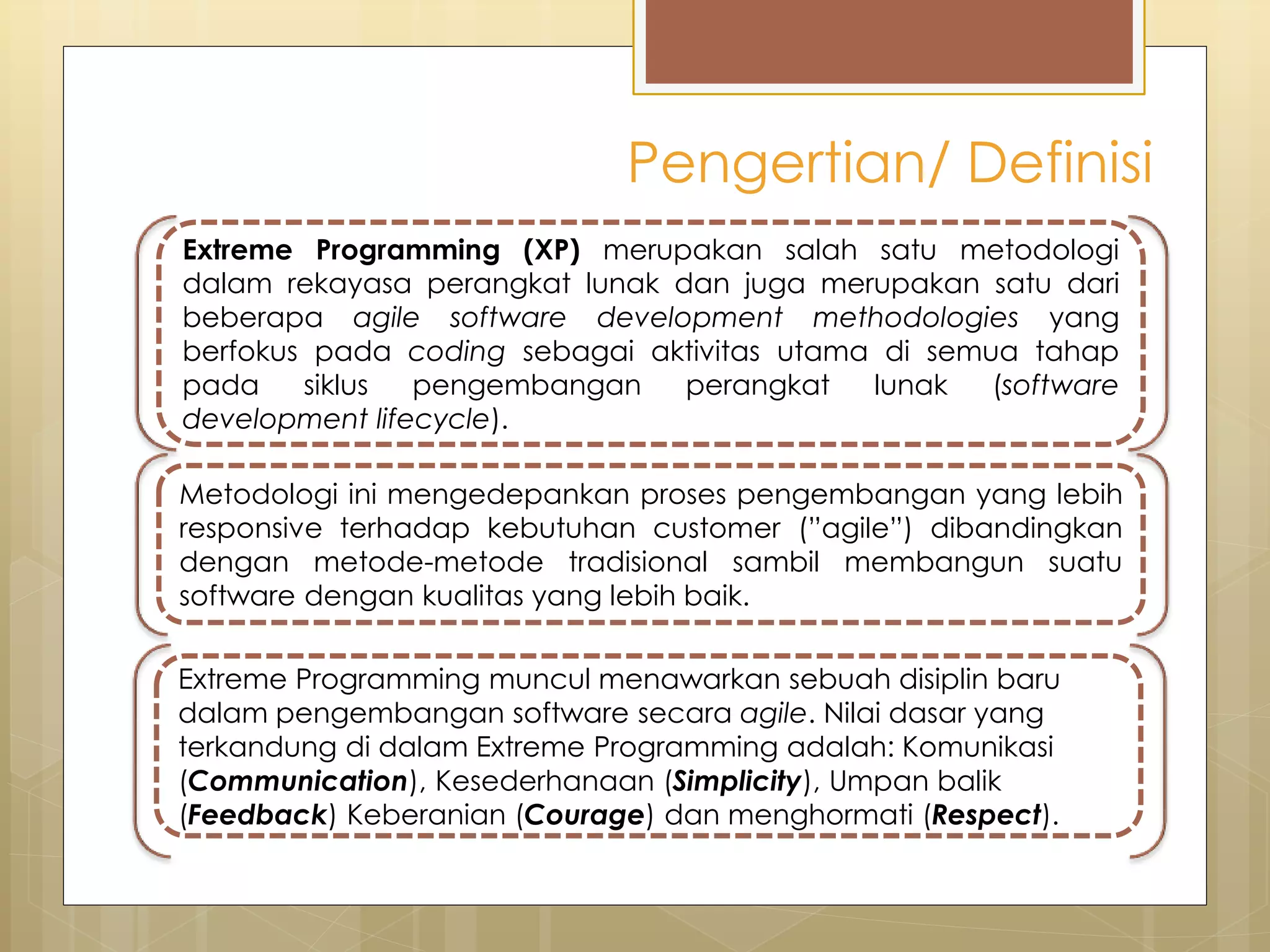 Metodologi extreme programming | PPTX