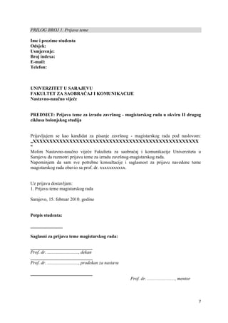 Metodologija irade magistarskog rada | PDF