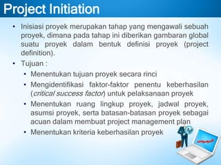 Metodologi manajemen proyek yang mudah di pahami | PPT