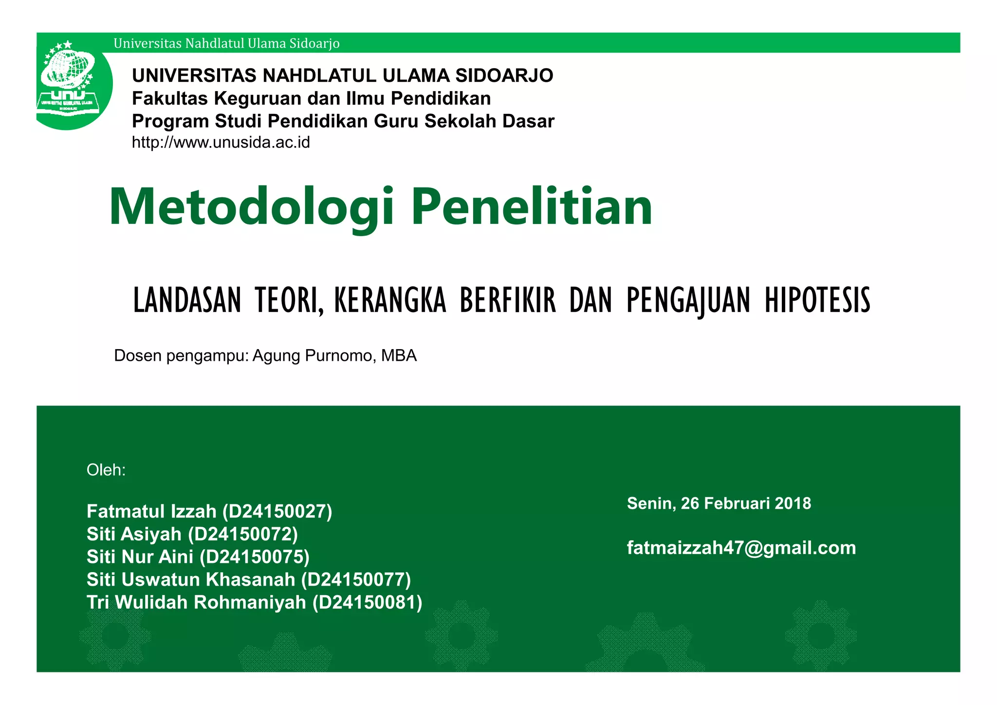 Metode penelitian pendidikan bab 2, 3, dan 12 | PPT