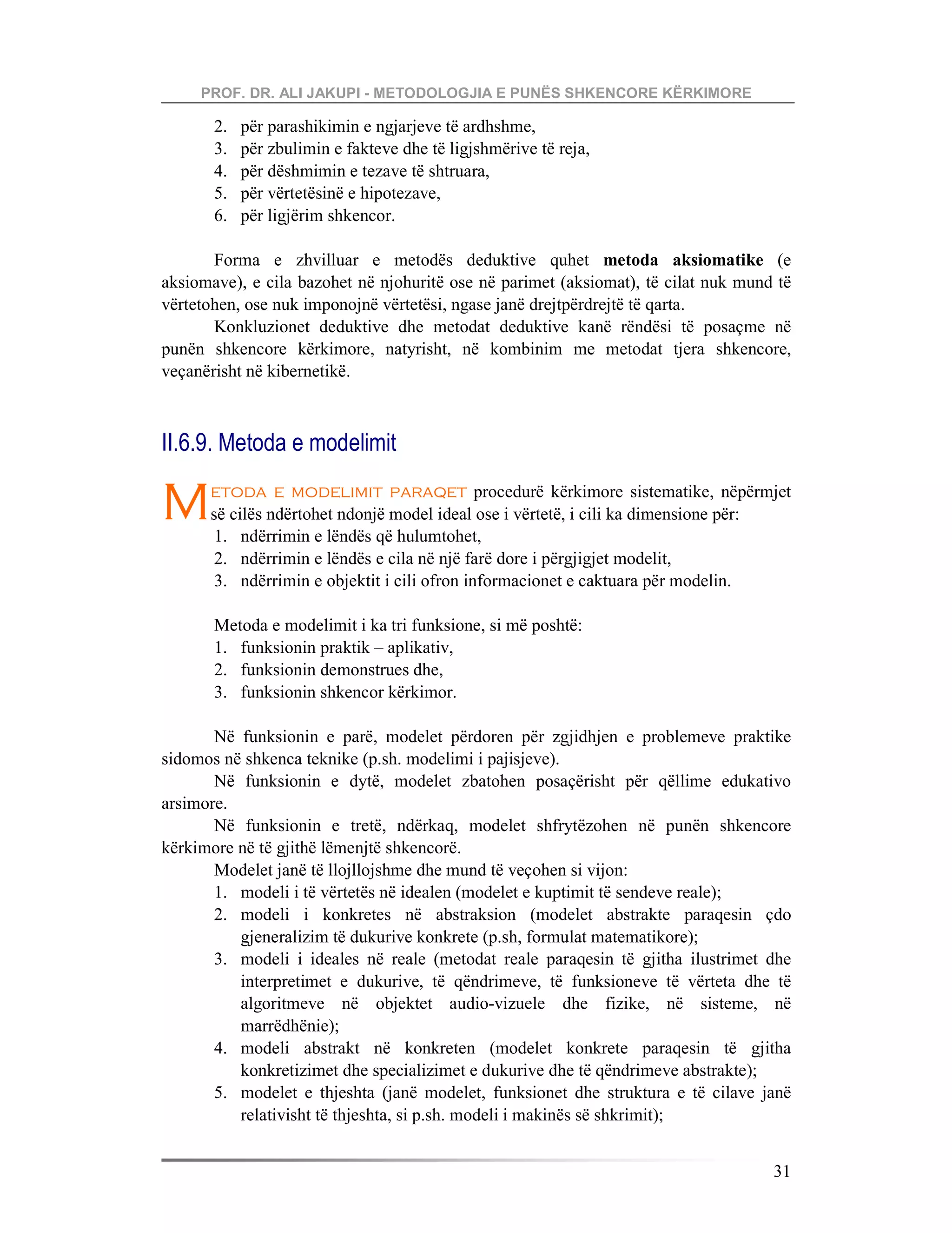 Metodologjia kerkimore shkencore, prof. dr. Ali Jakupi | PDF