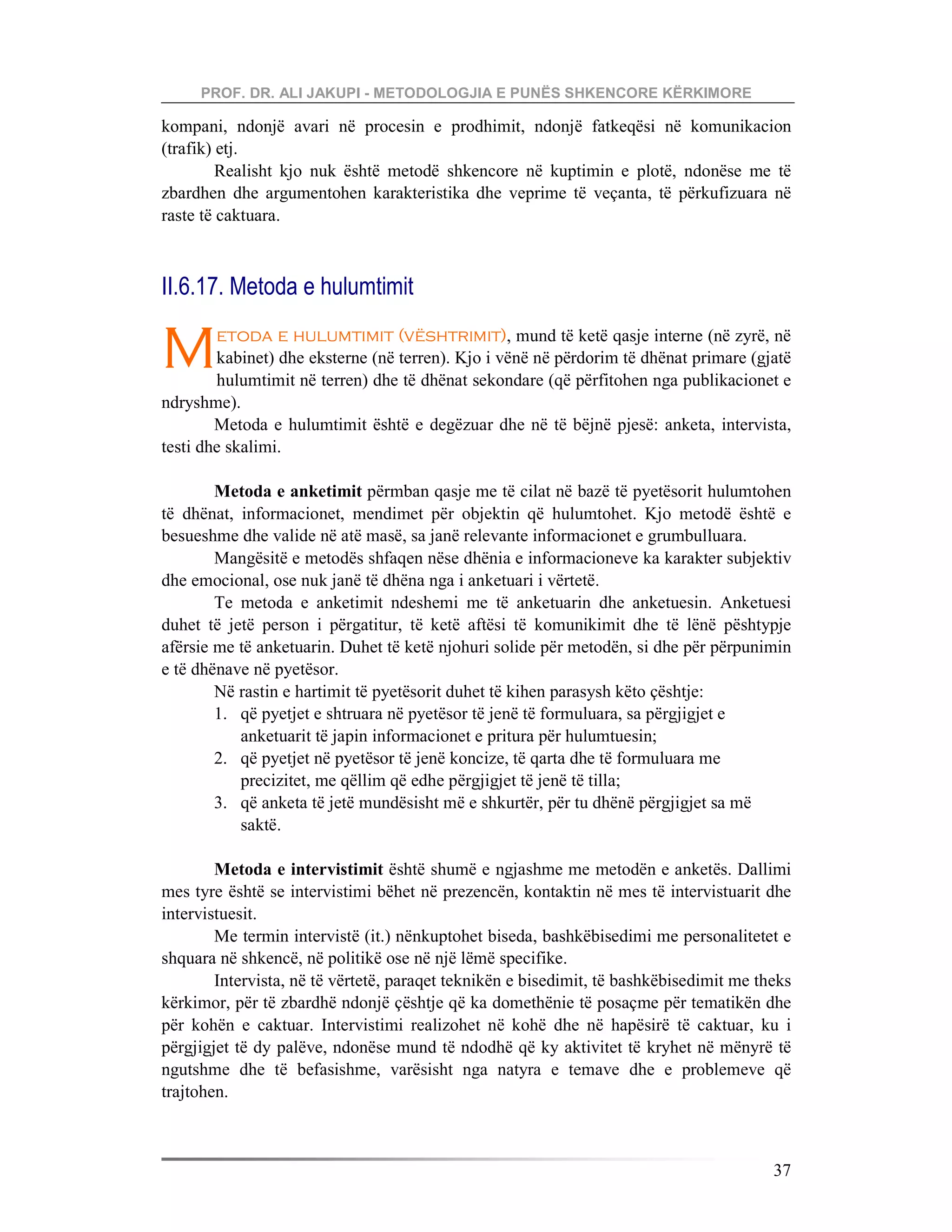 Metodologjia kerkimore shkencore, prof. dr. Ali Jakupi | PDF