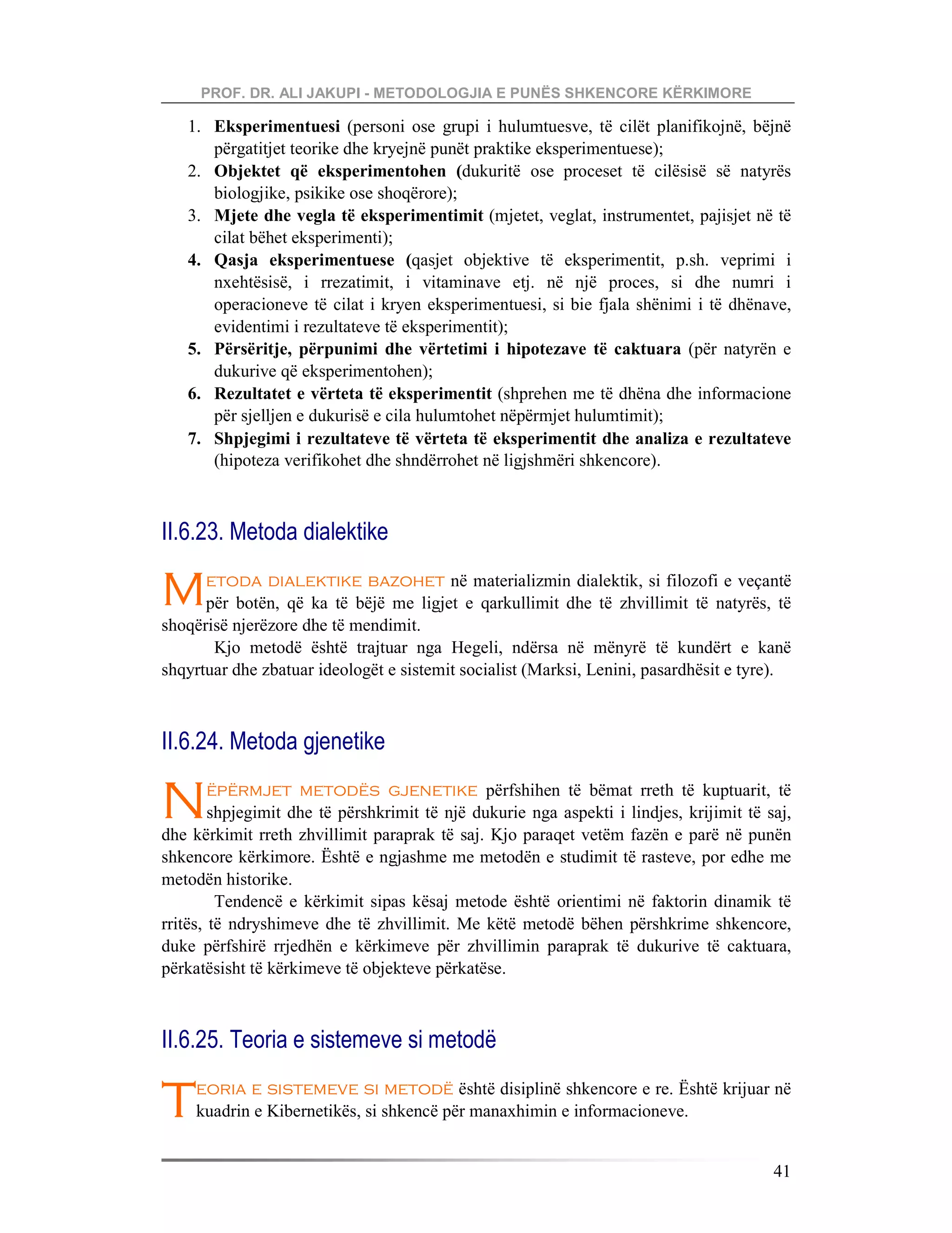 Metodologjia kerkimore shkencore, prof. dr. Ali Jakupi | PDF