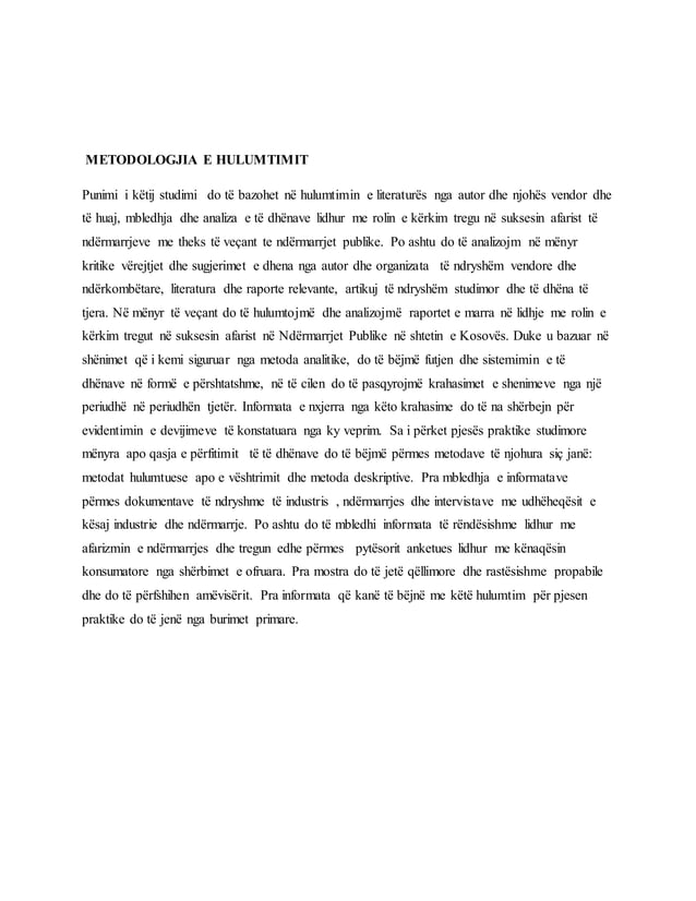 Metodologjia e Hulumtimeve | DOCX