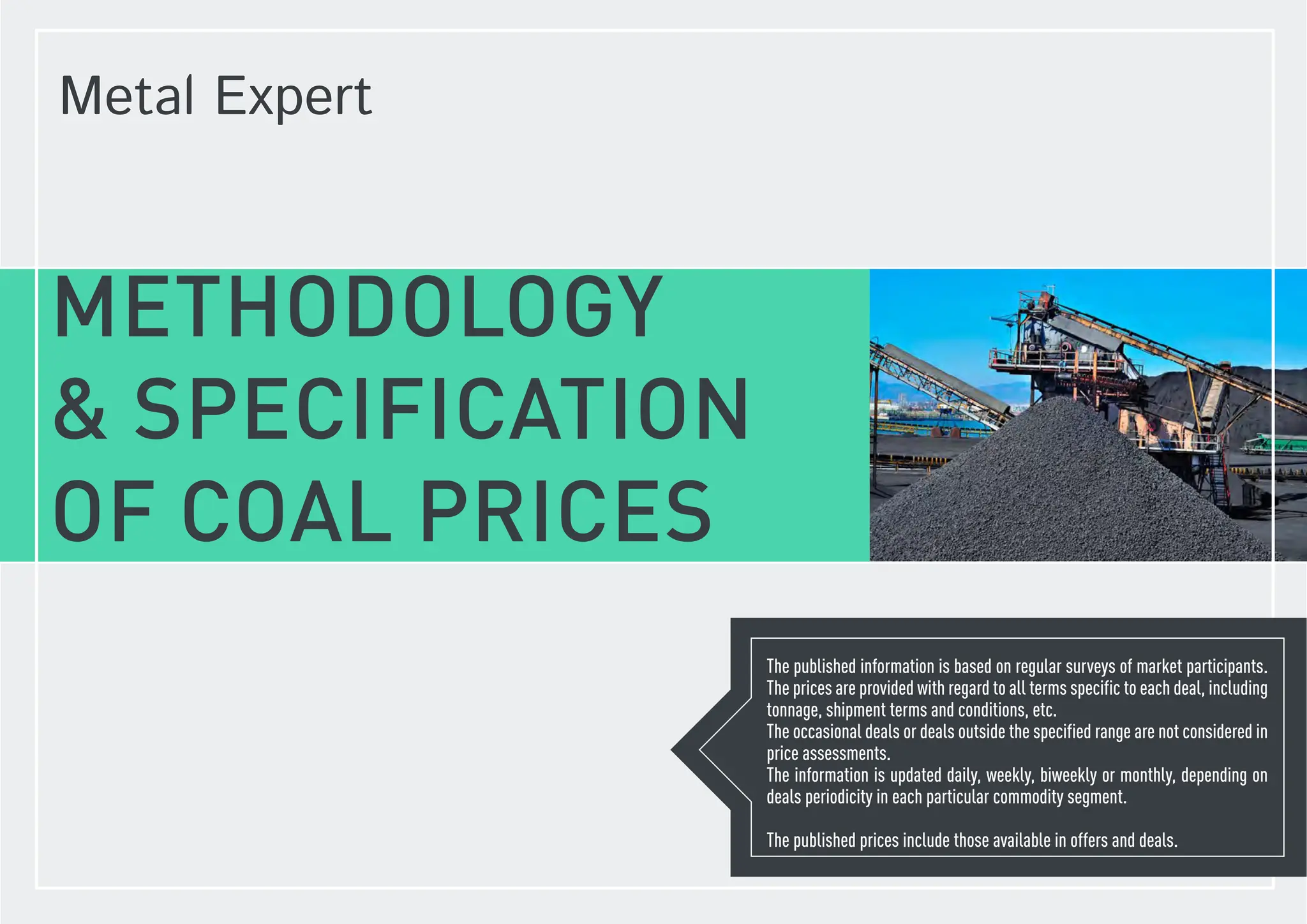 Metodology Coal Specification of coal prices | PDF