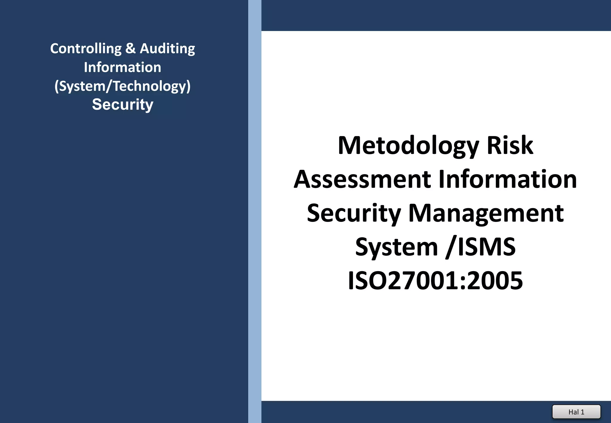 Metodology Risk Assessment ISMS | PPT