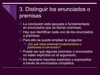Metodo para el analisis de argumentos | PPT