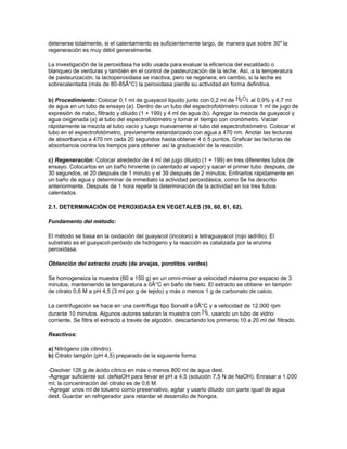 Metodo peroxidasa | DOCX